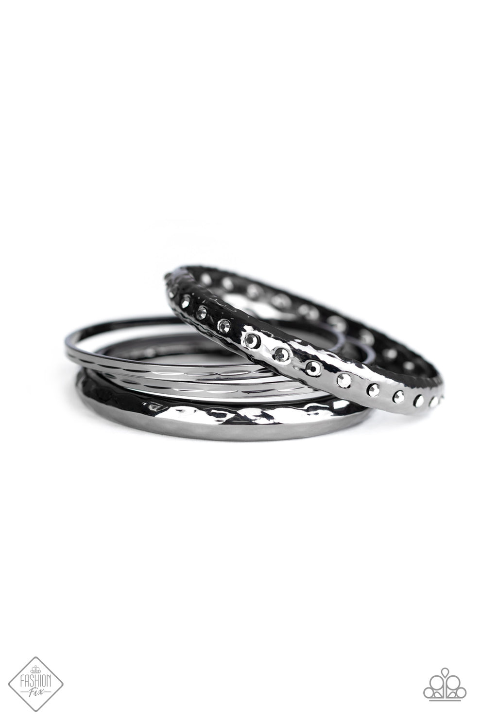 Paparazzi Accessories - Revved Up Rhinestones - Black Bracelets – Lady ...
